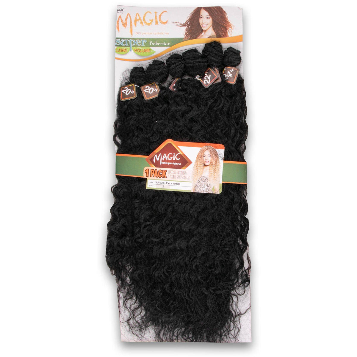 Super Lexi 20-24" 6 Piece Premium Synthetic Hair - Brand – Cosmetic ...