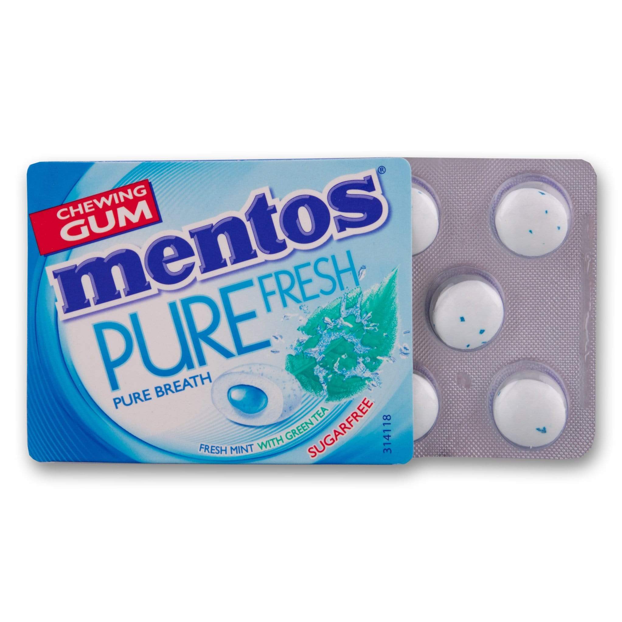Pure Fresh Chewing Gum 14g - Sugar Free | Mentos – Cosmetic Connection