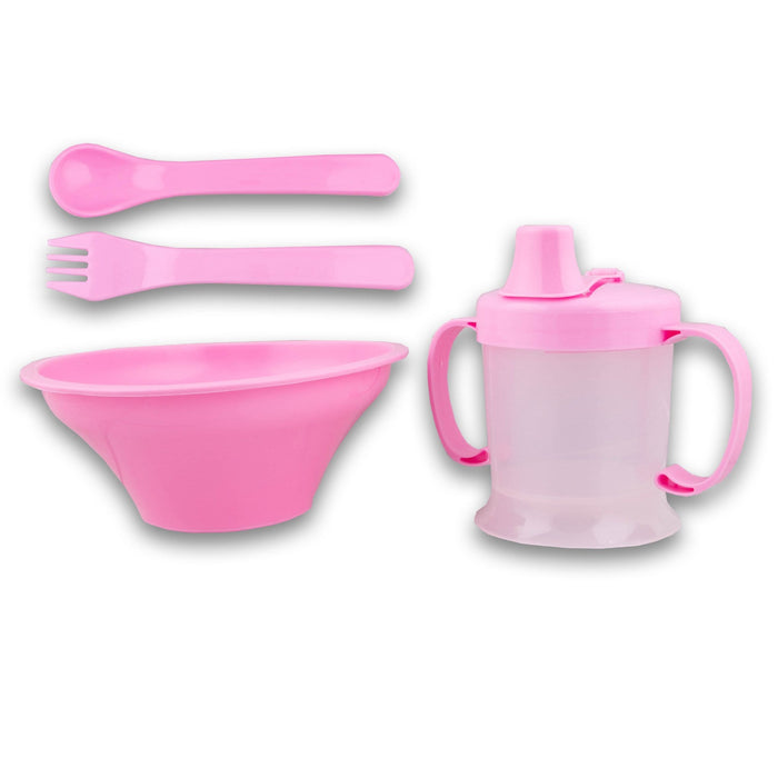 Baby Feeding Set - 4 Piece with Fork and Spoon | Nu-Ware – Cosmetic ...