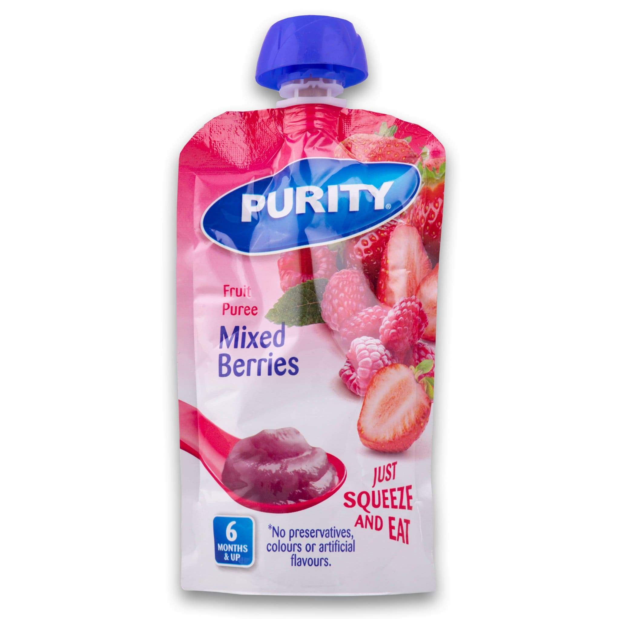 Food Pouches Fruit Puree 110ml - No Preservatives | Purity – Cosmetic ...