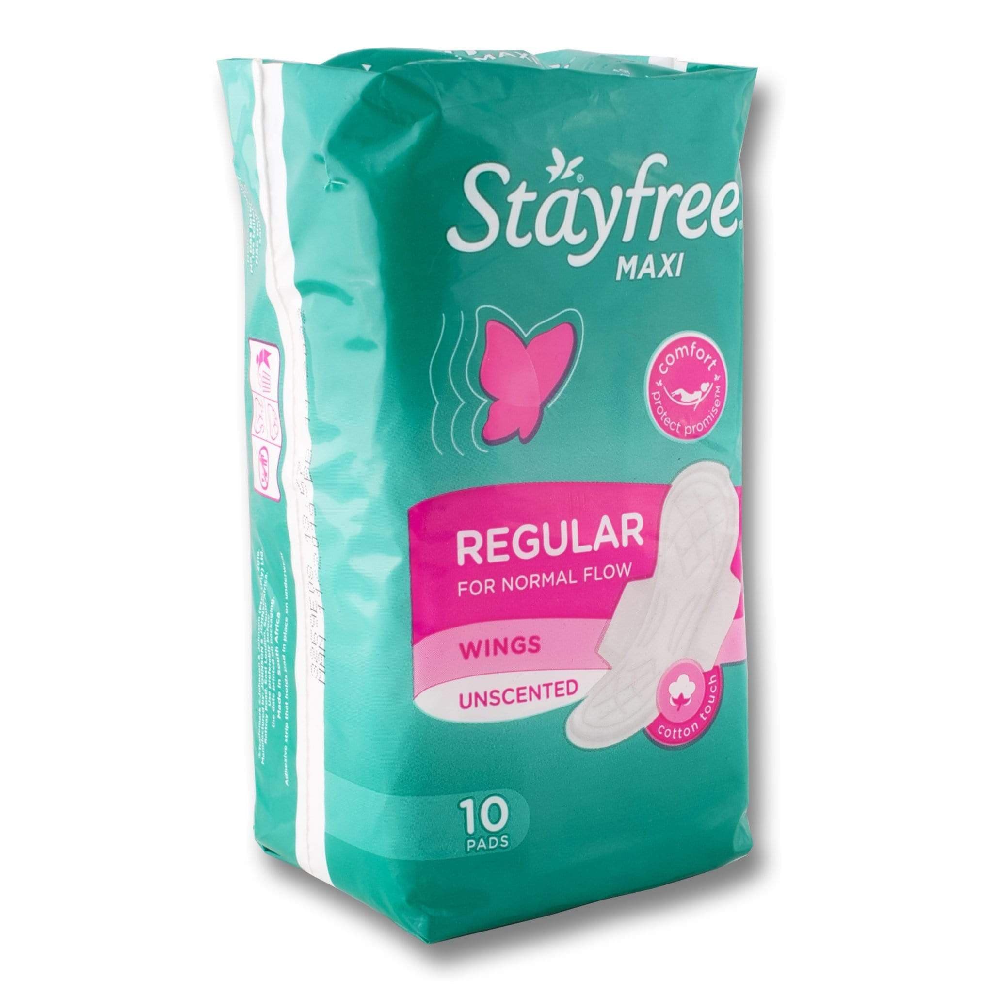 Maxi Pads with Wings 10s for Comfort & Protection - Stayfree – Cosmetic ...