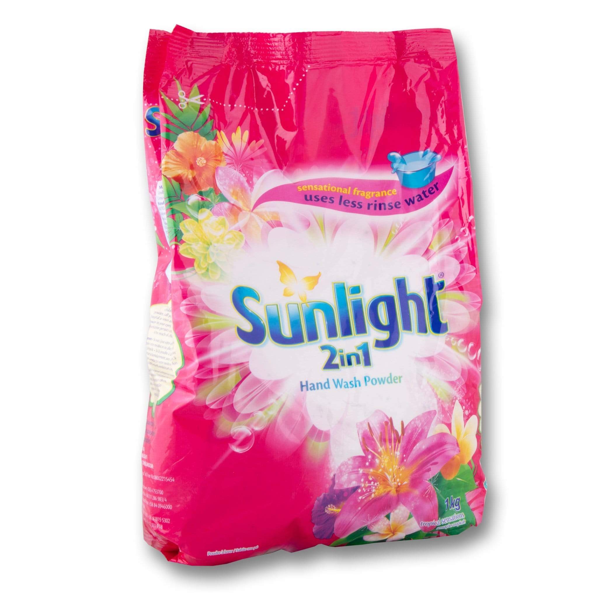 Hand Washing Powder 1kg - Tough on Stains, Gentle on Hands | Sunlight ...