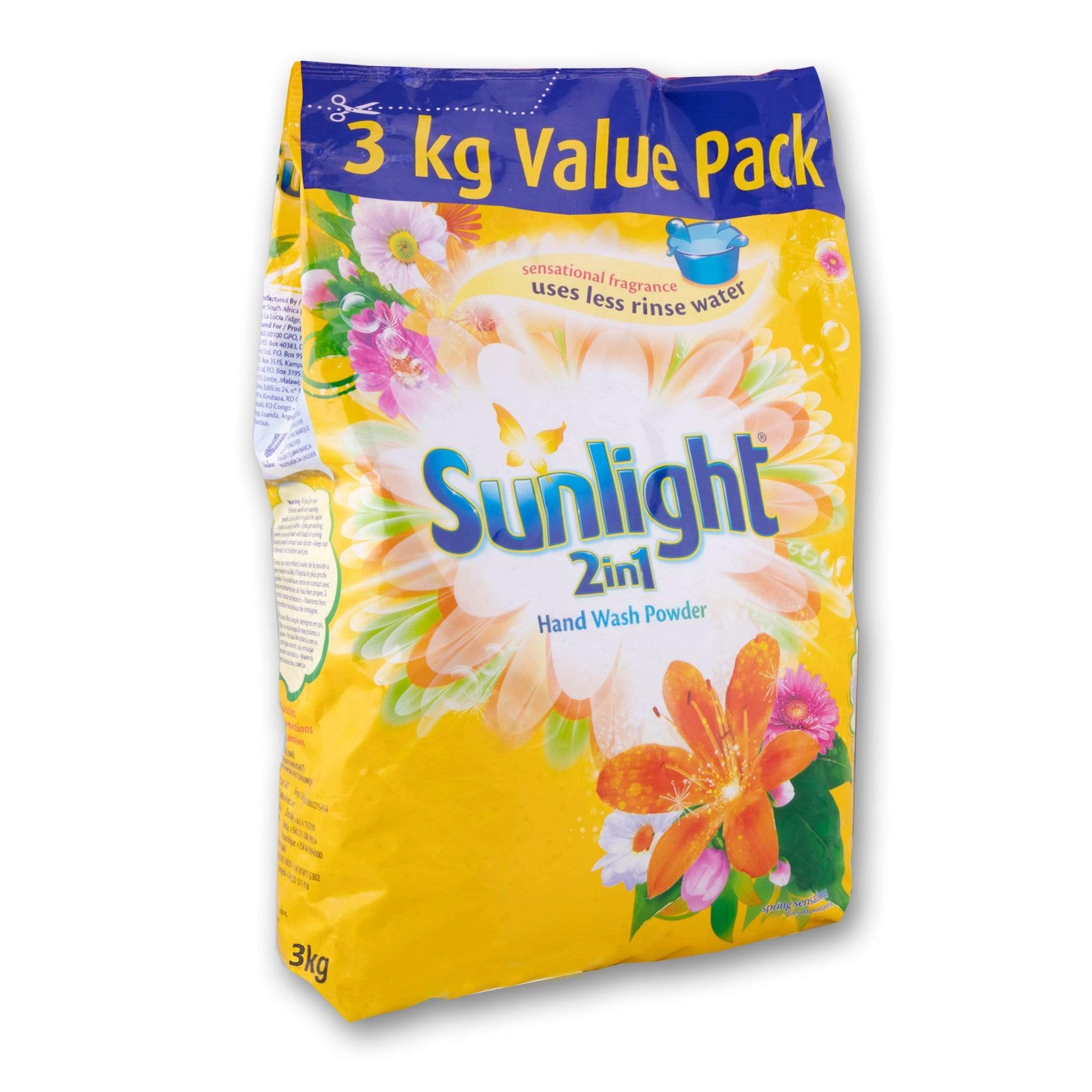 Hand Washing Powder 3kg for Tough Stains - Sunlight – Cosmetic Connection