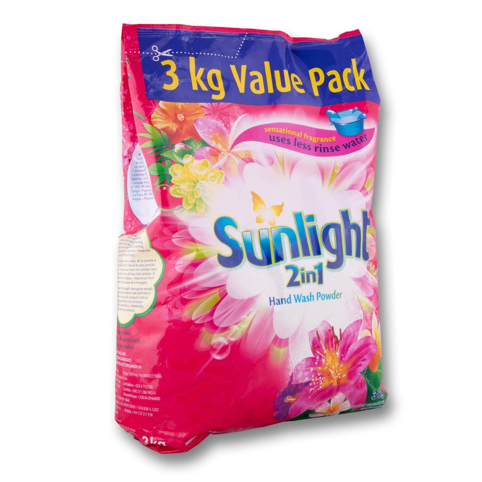 Hand Washing Powder 3kg for Tough Stains - Sunlight – Cosmetic Connection