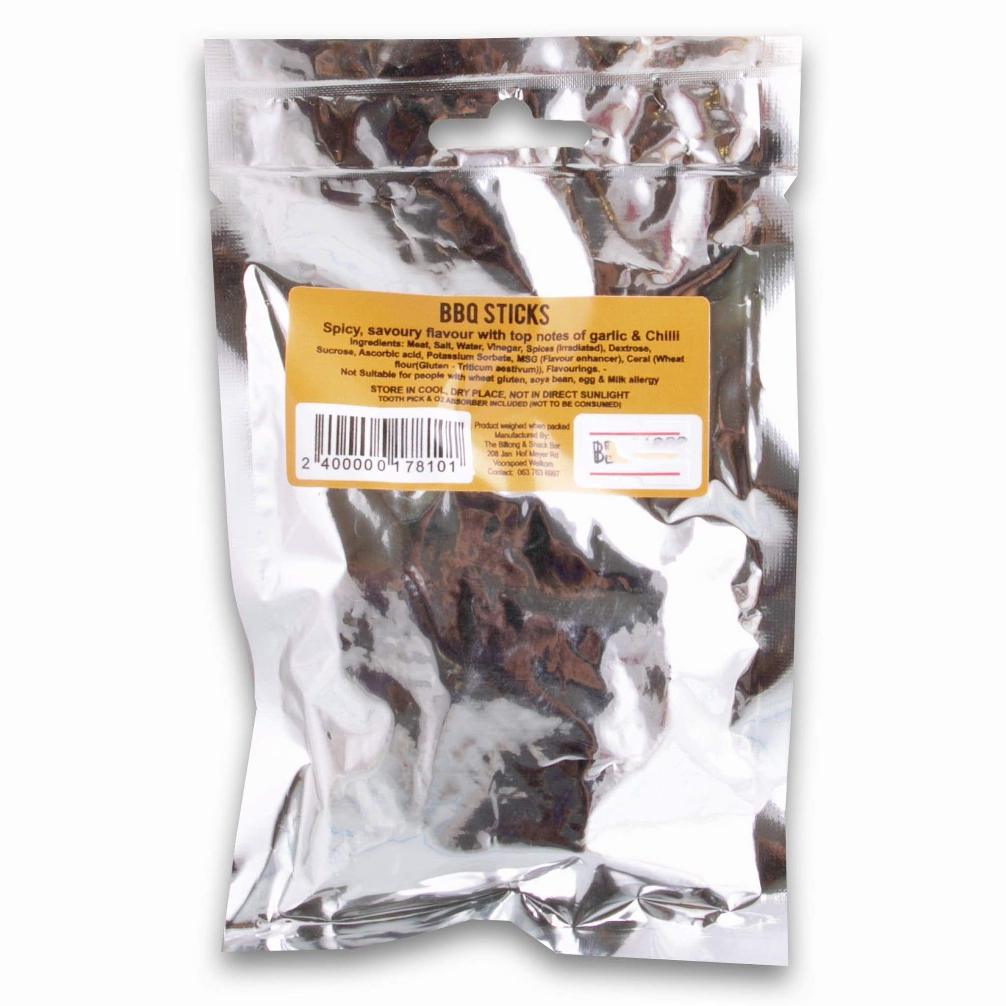 Beef BBQ Sticks 50g - Savoury Biltong Snack | Your Brand – Cosmetic ...