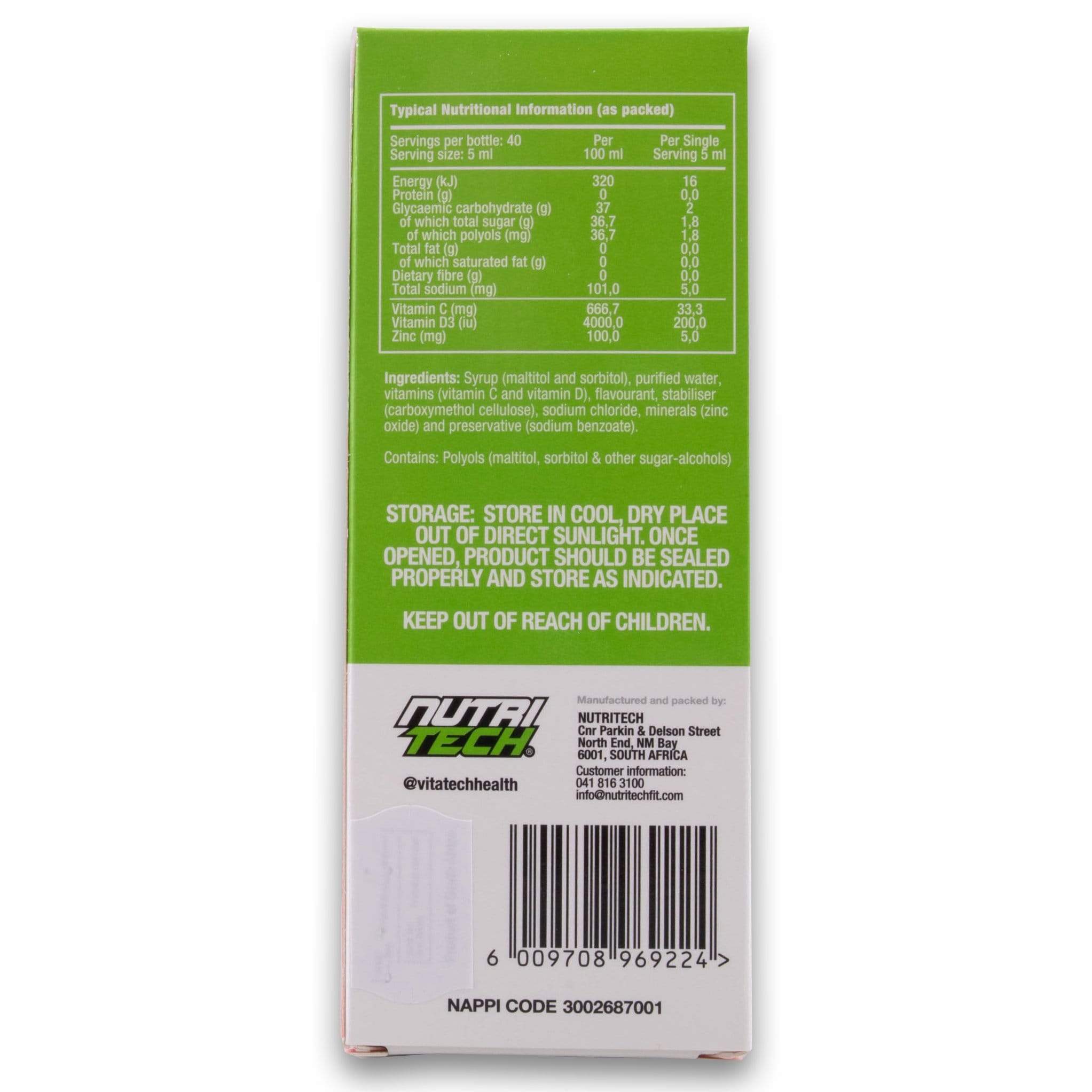 Kids Immune Syrup 200ml with Vitamin C - Vita Tech – Cosmetic Connection